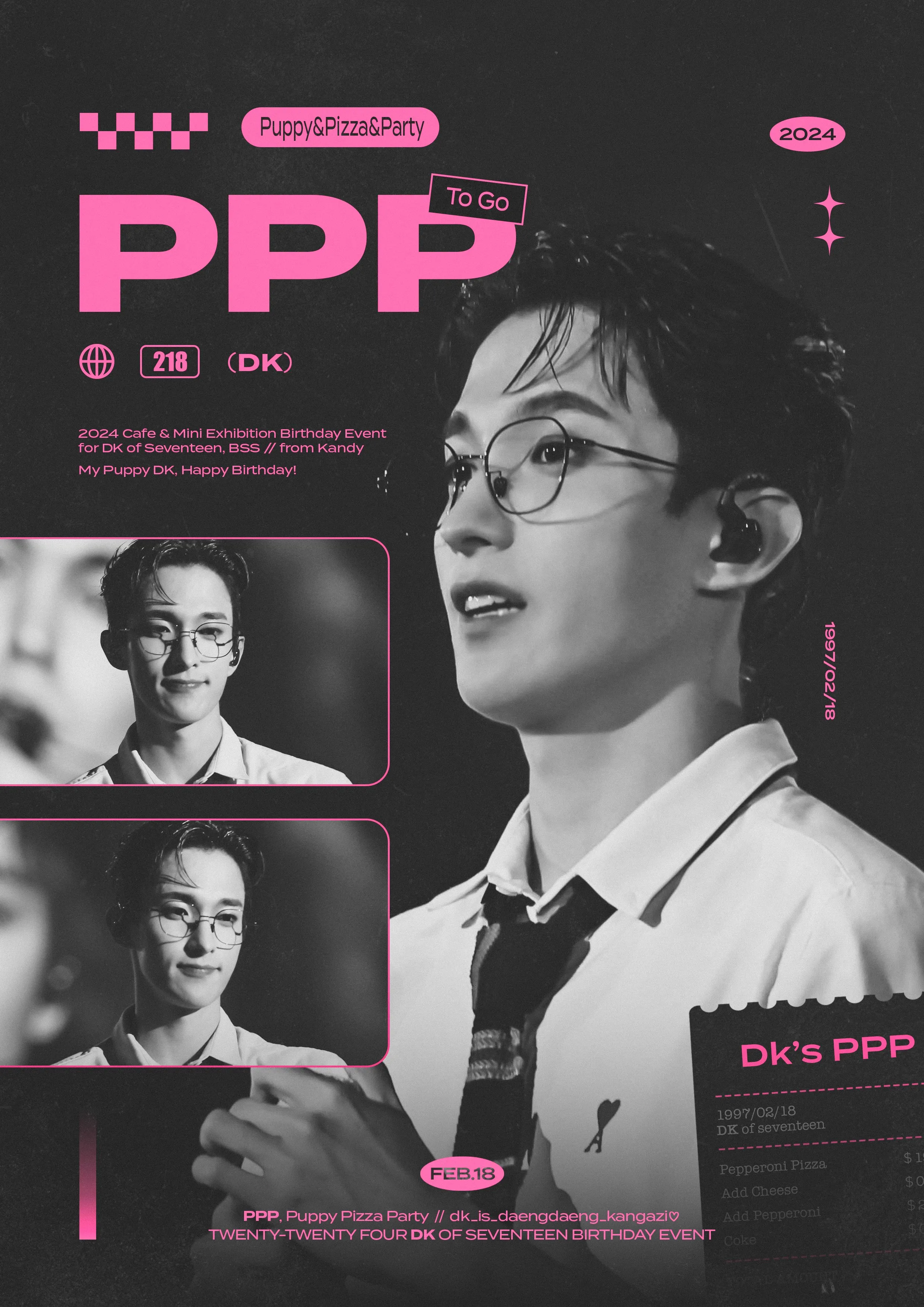 2024 세븐틴 도겸 생카(생일카페) | PPP ; Puppy Pizza Party